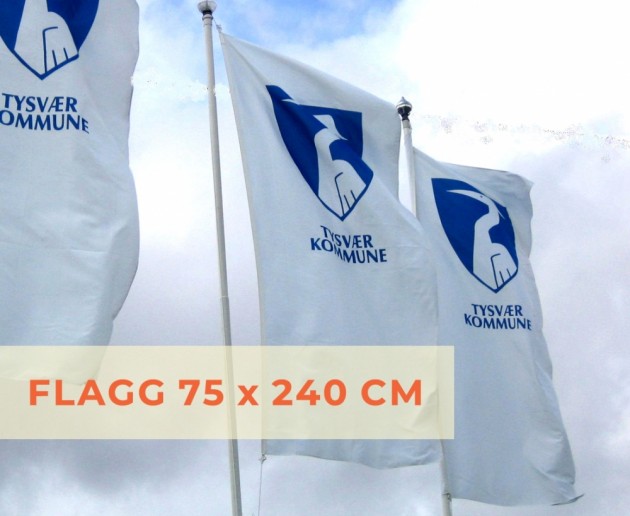 Flagg 75 x 240 cm - 6-pakning | Vestflagg